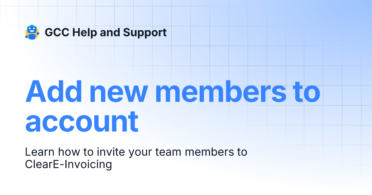 Add new members to account | GCC Help and Support