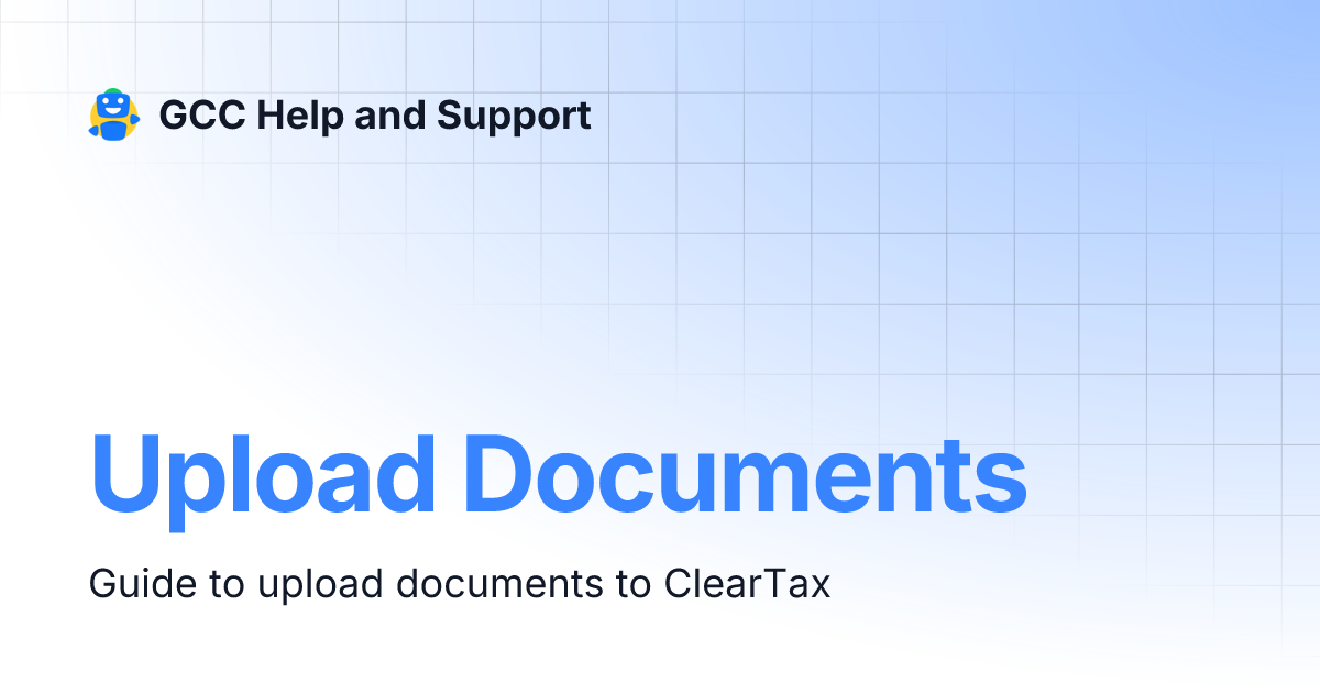Upload Documents | GCC Help and Support